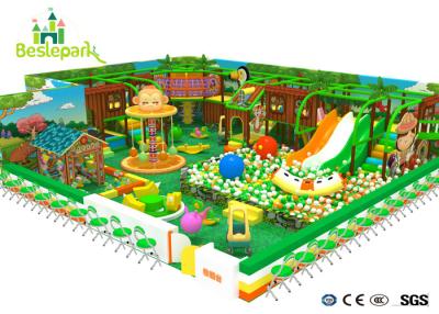China Customized Toddler Indoor Gym Anti - Skid With Trampoline 15.86 * 7.32 * 8M for sale