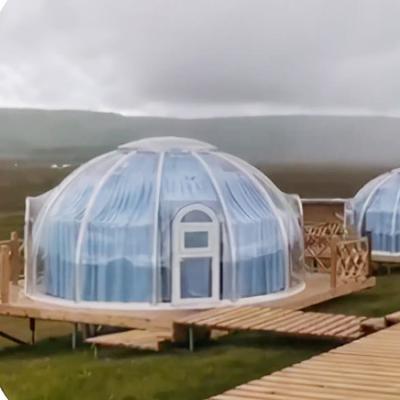 Cina Tenda gigante della bolla della tenda della bolla dell'iglù del giardino del diametro 6m con rivestimento e la tenda in vendita