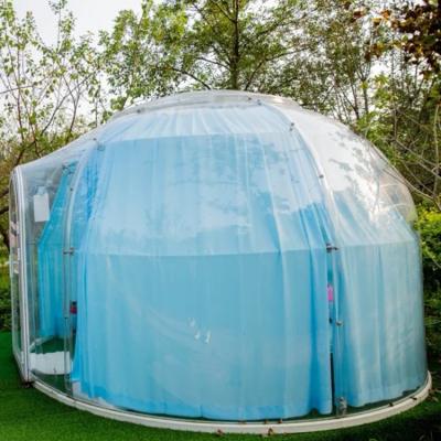 Cina Customized Sunroom Glass House Outdoor Aluminium Sunroom Green Geodesic Dome in vendita