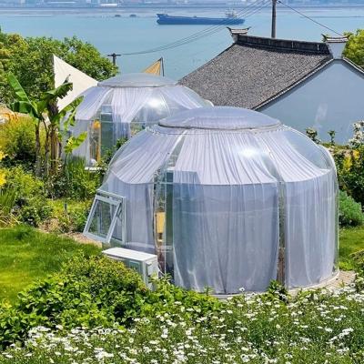 Cina Tende a bolla all'aperto Tende a cupola ombrello solare Case verdi PC Casa a cupola chiara in vendita