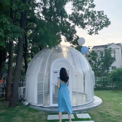 Cina Tenda Bubble Outdoor PC Casa a cupola chiara con finestra in alluminio e luce a LED in vendita