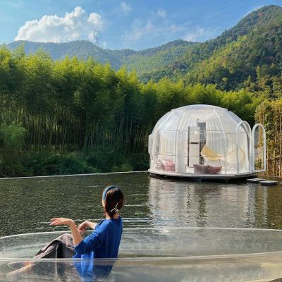 Cina Tende a bolla per esterni trasparenti con imballaggio in cartone di legno in vendita