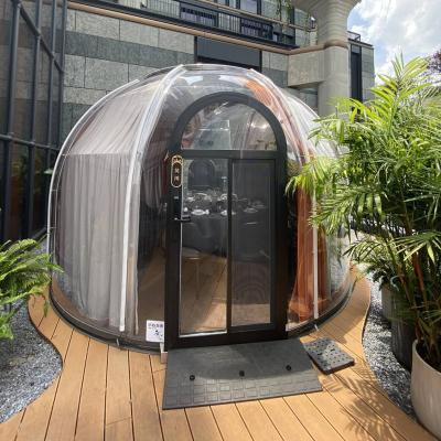 Cina 99.9% UV Resistance Clear PC Dome House Igloo Bubble Tent For Outdoor Camping in vendita