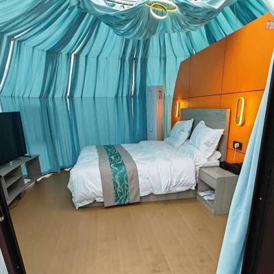 Cina 99.9% UV Resistance Clear PC Dome House Igloo Bubble Tent For Outdoor Camping in vendita