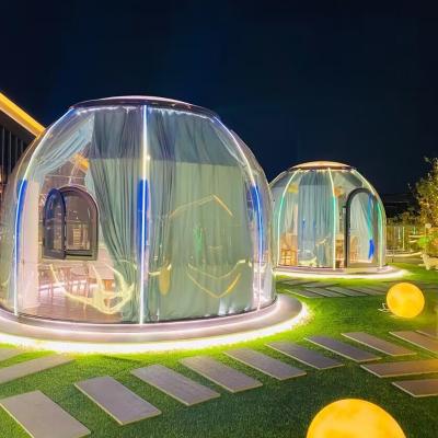 Cina Outdoor Camping Geodesic Dome Tent Aluminium PC Dome House in vendita