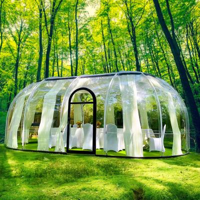 Cina Outdoor Camping Geodesic Dome Tent Aluminium PC Dome House in vendita