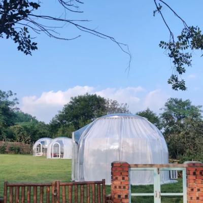 Cina Cornice in alluminio 6m Casa a cupola di vetro tenda a cupola di vetro con bagno in vendita