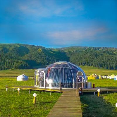 Cina Luxury Outdoor 6m Dome geodesica Four Seasons Camping Dome trasparente Casa in policarbonato in vendita