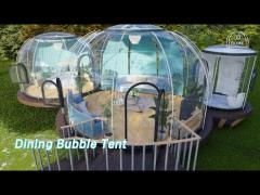 Transparent Dining Bubble Tent Igloo Polycarbonate Aluminium For Outdoor