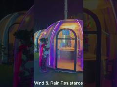 Custom Size Glamping Polycarbonate Bubble Dome Tent Transparent Camping Tent