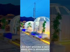 Sunshade PC Clear Transparent Outdoor Bubble Tents with Wooden Carton Packaging