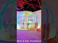 Luxury Outdoor Four Seasons Camping Transparent Dome Plycarbonate House