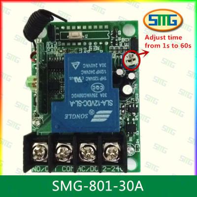 China SMG-801-30A 1 channel 12v 30A remote controller with time delay function for sale