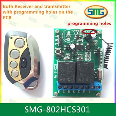 China SMG-802HCS301 12V 2ch remote controller with programming pads for sale