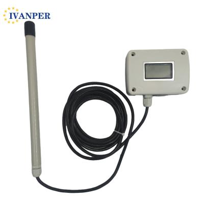 China Fornecimento de energia 24VDC Transmissor de sensor de fluxo de ar limpo com suporte ODM personalizado à venda