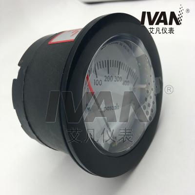 Cina Monitoraggio differenziale 63 mm Manometro di misura per Micro Air Differential Pressure Meter in vendita