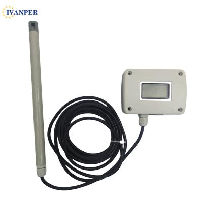 China Sensor de humedad versátil montado en el conducto con 4 20mA / 0 10V Rango de medición de salida 0-30m/s en venta
