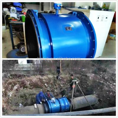 China Medidor de caudal de tuberías de aguas residuales con pantalla digital electromagnética con medición de precisión en venta