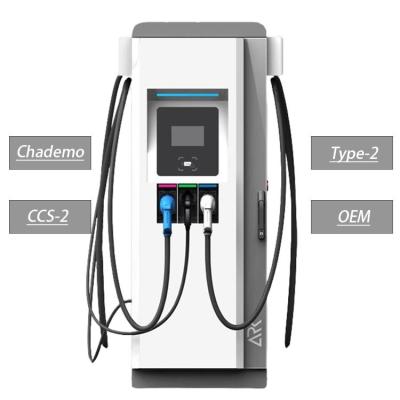 Cina Caricatore 3gun IP54 60kw 120kw 150kw di CC dell'automobile elettrica di Ccs Chademo con Ce in vendita