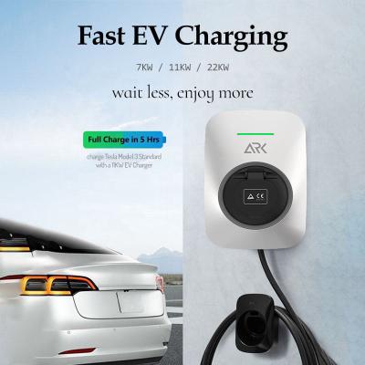 Cina Tipo residenziale della stazione di carico di Wallbox EV - spina OCPP 32A di tipo 1 2 per Tesla in vendita