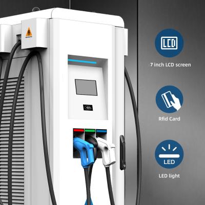 Cina Caricabatterie CCS CHAdeMO EV a ricarica rapida da 150kw con display LCD in vendita
