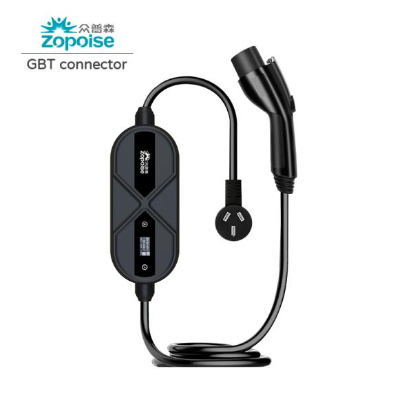 Quality ZA18 Portable EV Charger With 1.3 Inch OLED Display 4 Level Adjustable Current for sale