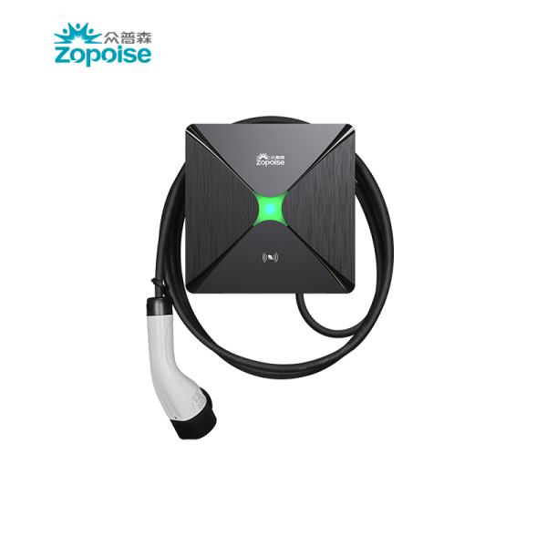 Quality ZB23 Wallbox EV Charger Design With 4.3 Inch Screen Real Time Monitoring for sale