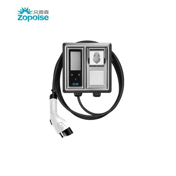 Quality ZB20 Electric Vehicle Charger 22kW With 4.3 Inch Screen Load Balancing System for sale
