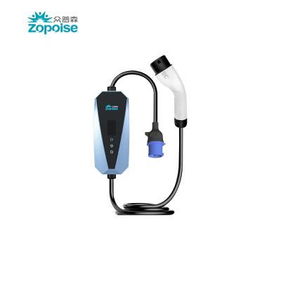 China 1.9 Inch LCD Display Smart EV Charger 4 Level Adjustable Current AC200-250V for sale