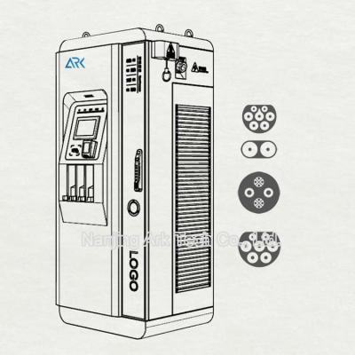 Cina Tipo del CE CCS 2 CHAdeMO - 2 caricatore veloce di CC EV di 60KW IP54 in vendita