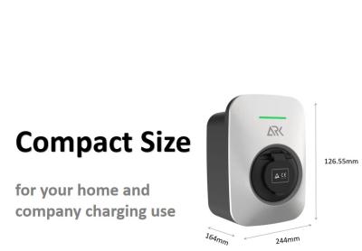 La casa della stazione di carico di CA 7kw EV di Wallbox usa l'IEC 62196