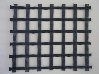 China Reforço biaxial envolvido Geogrid do asfalto do fio de poliéster à venda