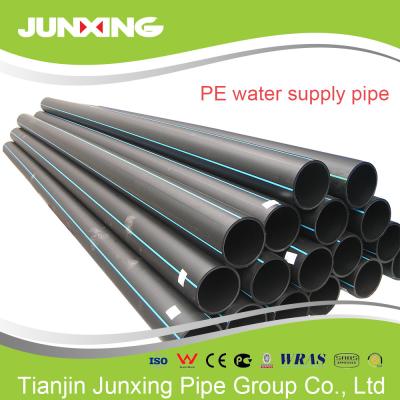 China 110-400mm HDPE pipe&fitting virgin PE100 superior material pipe hdpe for water supply for sale