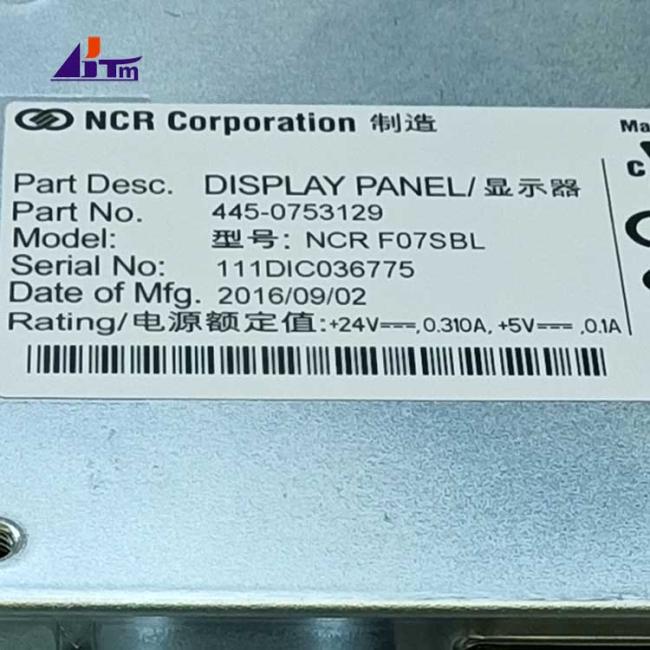 NCR SelfServ 6683 6687 Display Panel 7 inch COP 445-0753129 4450753129