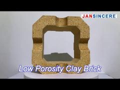 Triple Low Porosity Clay Brick Low Creep And Low Fe2O3 High Temperature Refractory Bricks (Dreifache Niedrigporöse Tonziegel mit niedrigem Kriechen und niedrigem Fe2O3 mit hoher Temperatur)