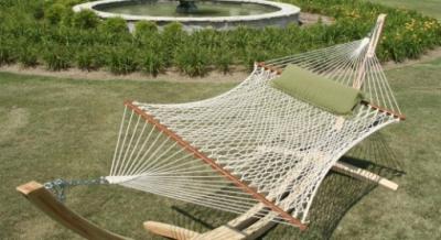 China Polyester double rope hammock for sale