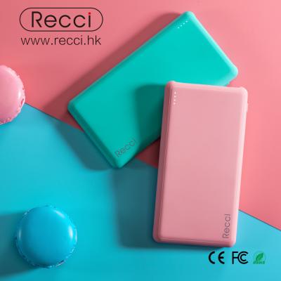China RECCI Brand Dynamic Series Portable Power Bank 10000mAh High Capacity for sale