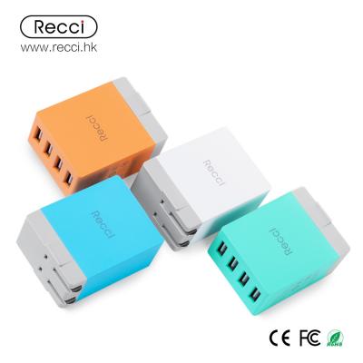China RECCI brand Cube Series AC Adaptor with 4 USB Ports for sale