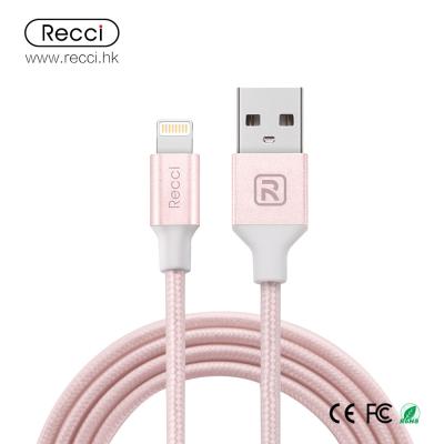 China RECCI Brand Delicate Series Lightning USB Data Cable for Mobile Phone Charge&Sync Cable for sale
