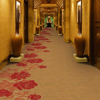 China EAKA factory direct sale commercial action backing durable nylon hotel corridor carpet for sale