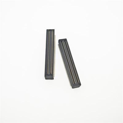 China Dubbel slot 0,8 pitch btb Board-to-Board Connector 80Pin Mannelijk Vrouwelijk Blockhoogte 6,5mmH SMD Terminal Goud geplatteerd Te koop