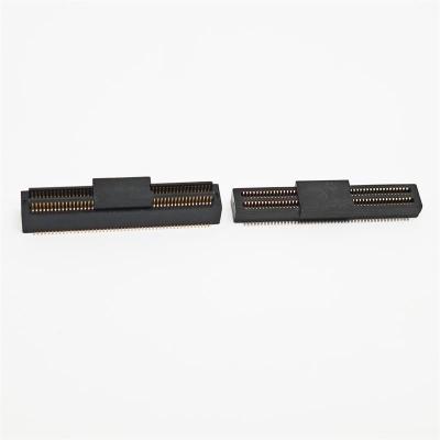 China Dubbel slot 0,8 pitch btb Board-to-Board Connector 80Pin Mannelijk Vrouwelijk Blockhoogte 6,5mmH SMD Terminal Goud geplatteerd Te koop