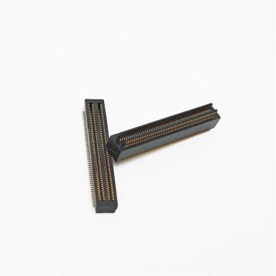 China Dubbel slot 0,8 pitch btb Board-to-Board Connector 80Pin Mannelijk Vrouwelijk Blockhoogte 6,5mmH SMD Terminal Goud geplatteerd Te koop
