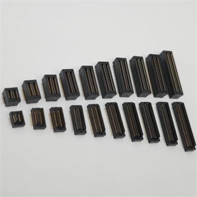 China Dubbel slot 0,8 pitch btb Board-to-Board Connector 80Pin Mannelijk Vrouwelijk Blockhoogte 6,5mmH SMD Terminal Goud geplatteerd Te koop