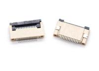 China 0.5 mm pitch connector  FPC Connector types, with LCP, White, Flammability Rating(UL94V-0) for sale