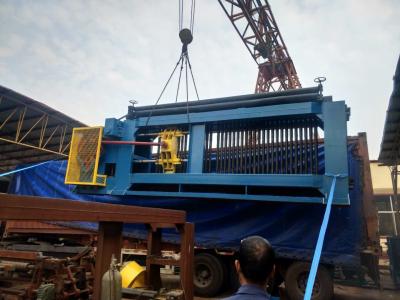 China Máquina hidráulica da rede de arame de Gabion do controle, malha da máquina 80*100 da caixa de Gabion à venda