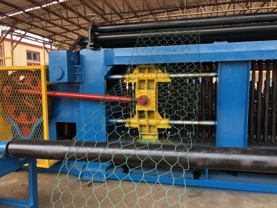 China Double Twisted Gabion Mesh Machine Fully Automatic 100*120 Mesh Opening Type for sale