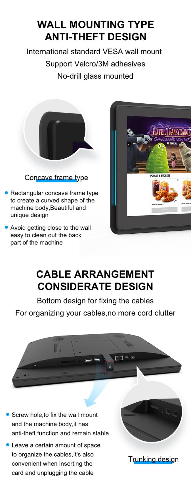 Tablet connection ports detail