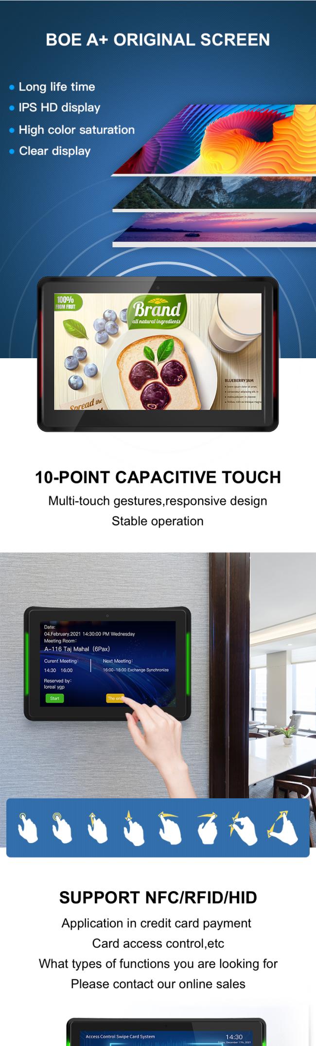 Tablet in meeting room setting