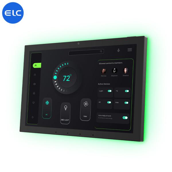 10.1 Inch Smart Home Touchscreen Control Panel Android 13 RK3566 WiFi 6 OTG 5MP Camera